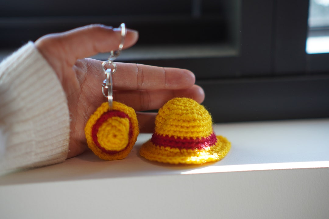 Mini Luffy Key Chain, Monkey De Luffy Keychain, Mini Key Chain, Crochet ...