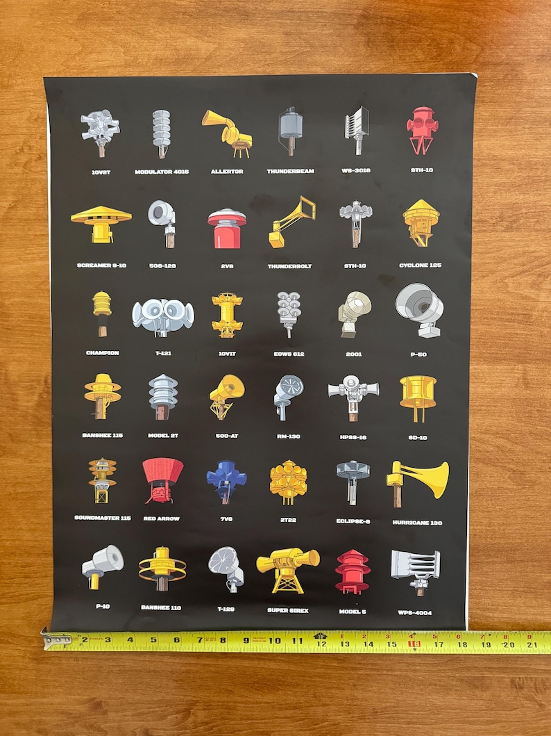 Tornado Siren Poster. the Ultimate Tornado Siren Poster Featuring 36 ...