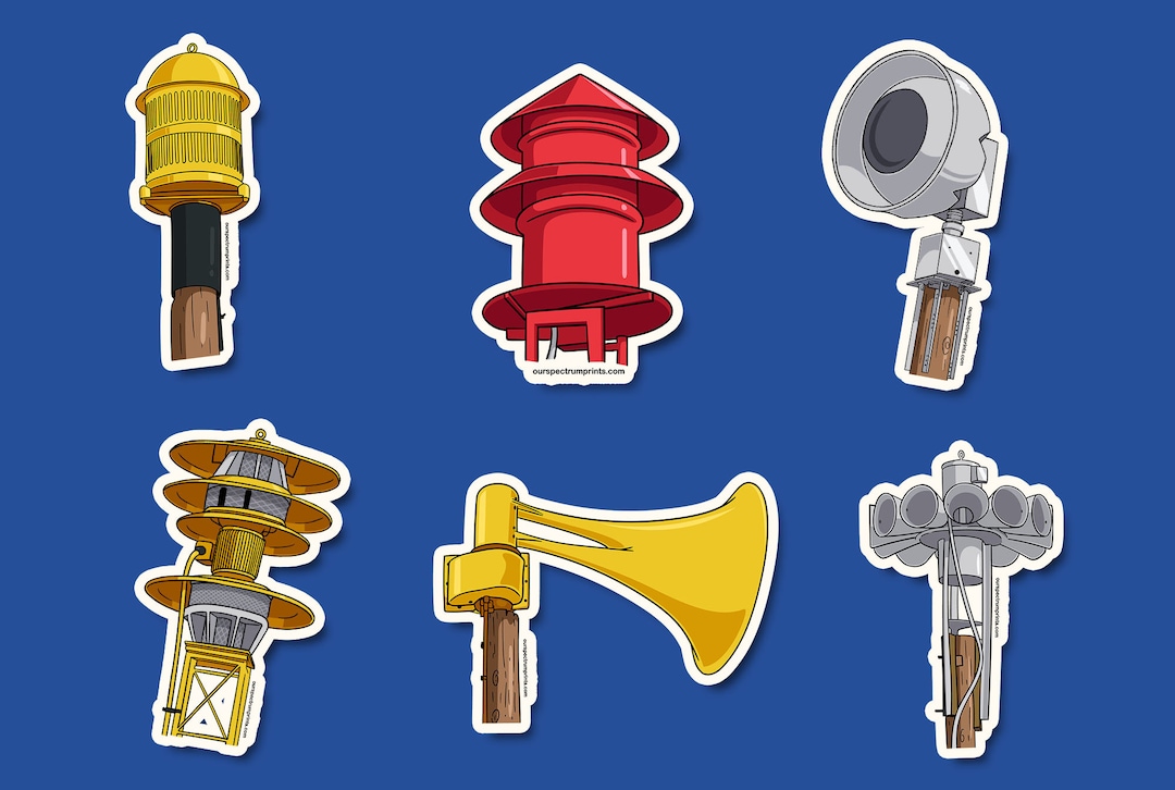 Tornado Siren Sticker Pack 3 - Etsy