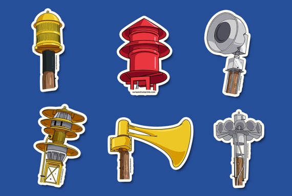 Tornado Siren Sticker Pack 3 | Etsy