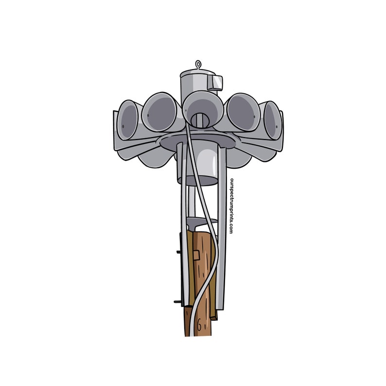 Tornado Siren Sticker Pack 3 - Etsy