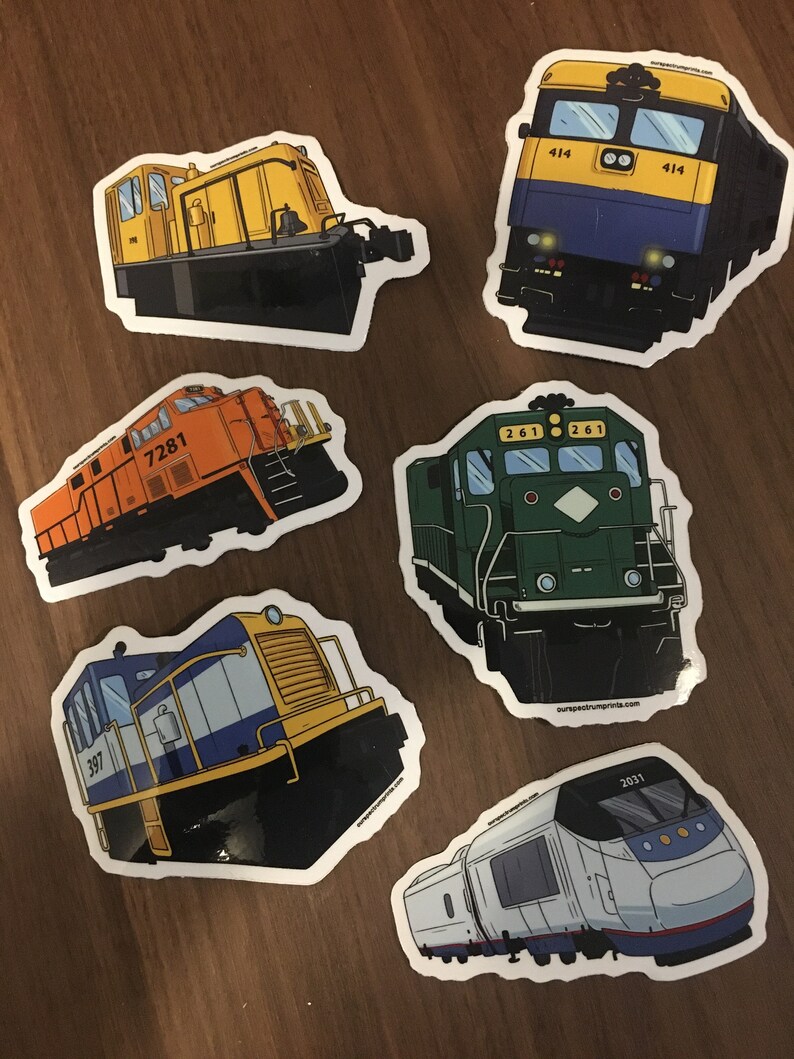 Trains Sticker Pack 1 - Etsy