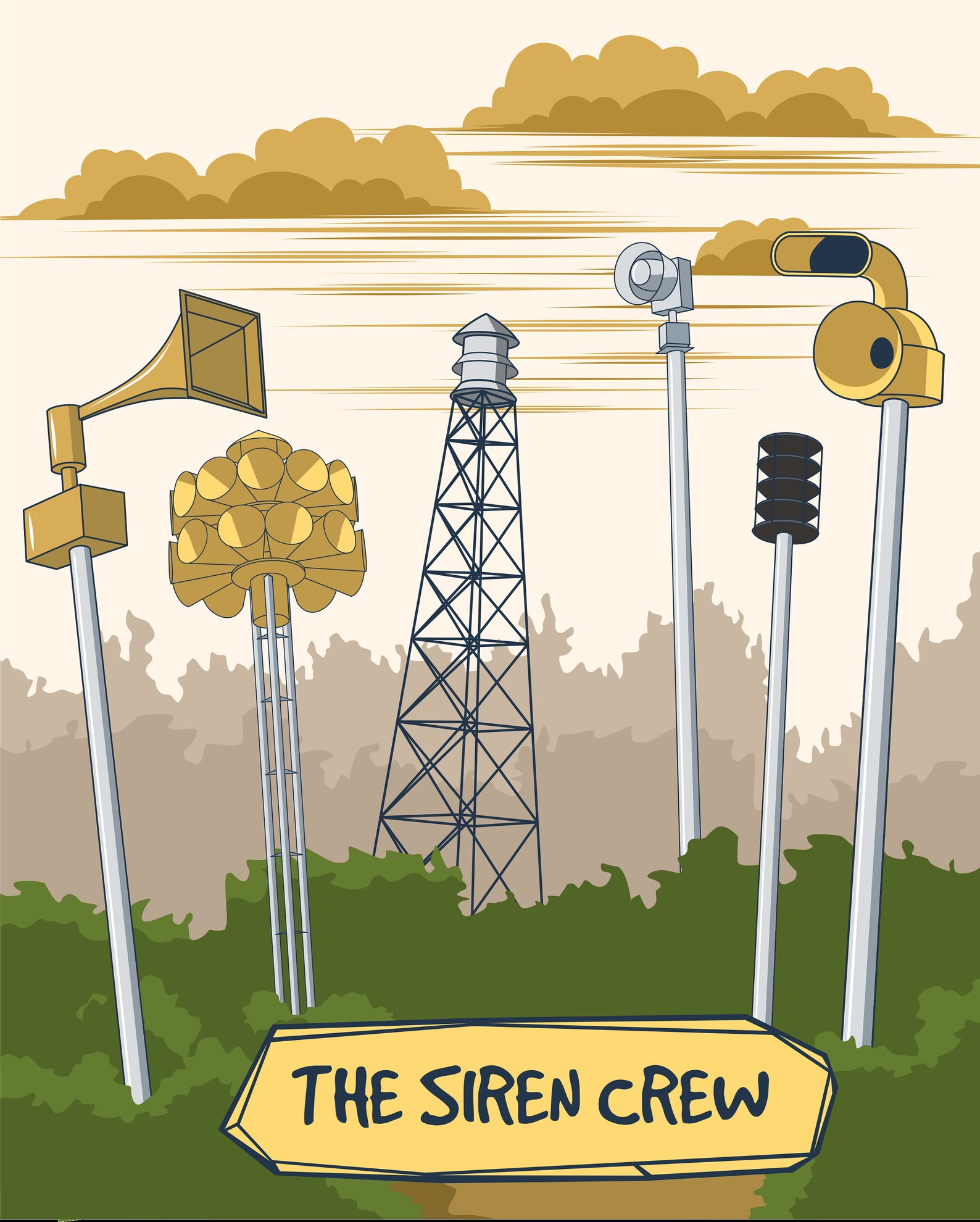 Tornado Siren Crew Poster - Etsy
