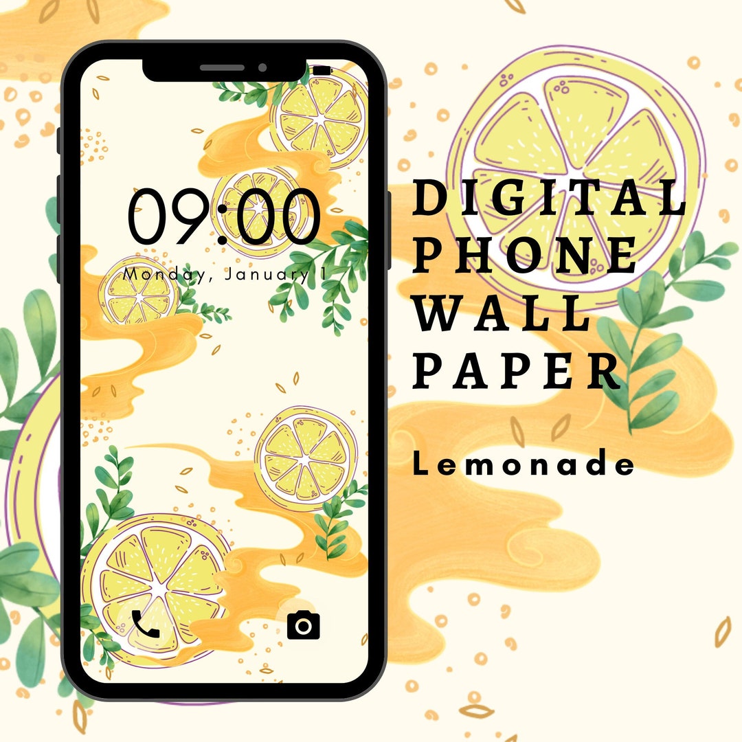 Sunny Citrus Delight: Aesthetic Lemon Phone Wallpaper - Etsy