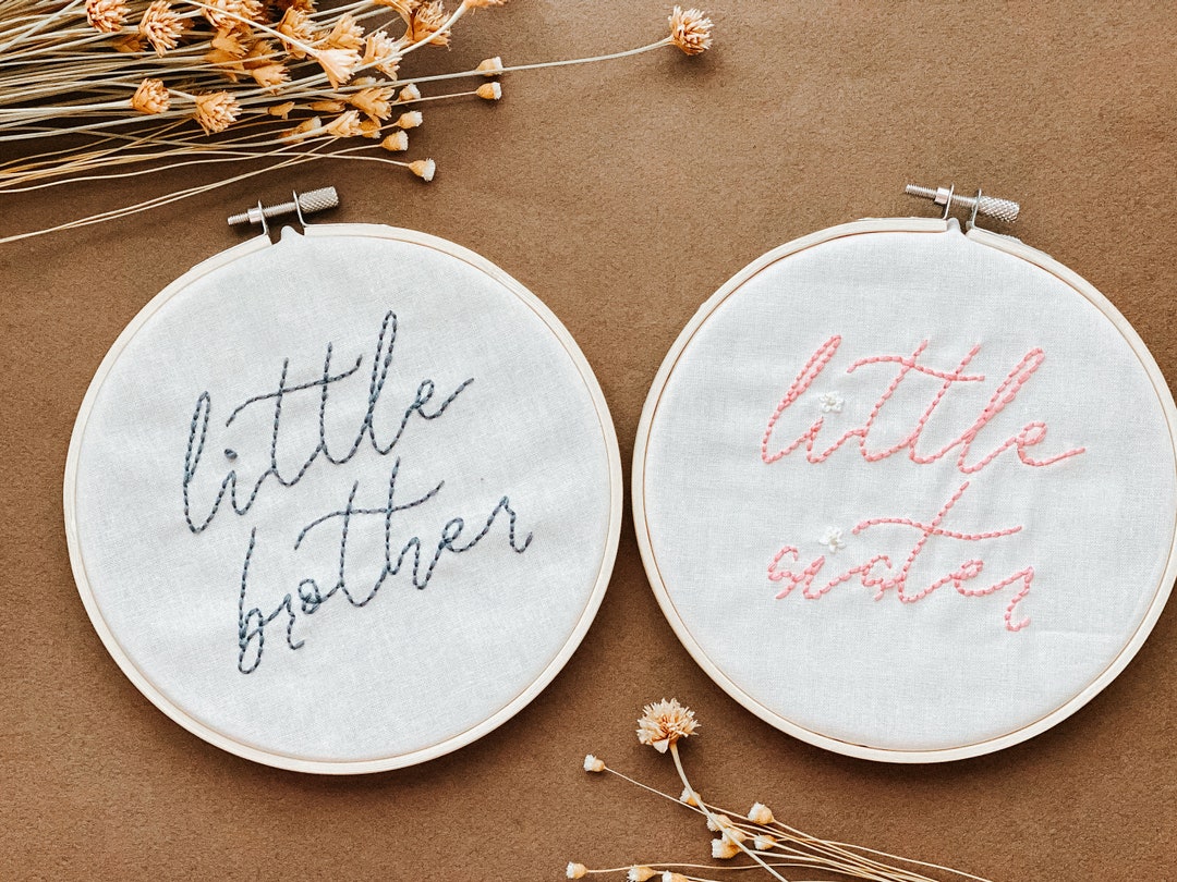 Embroidered Baby Announcement, Baby Announcement, Embroidered Name ...