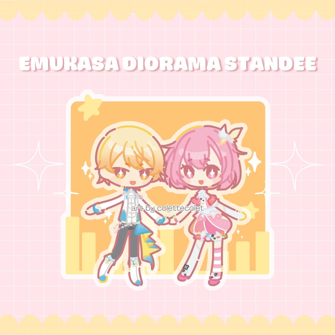Project Sekai - Emukasa/tsukasa Tenma and Emu Otori Diorama Standee - Etsy