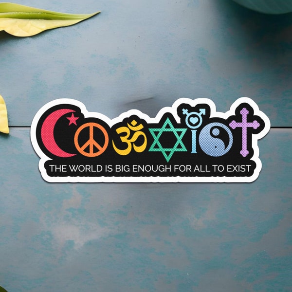Coexist Sticker - Etsy