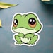 Frog With Orange Eyes Vinyl Decal or Sticker Water-resistant Matte ...