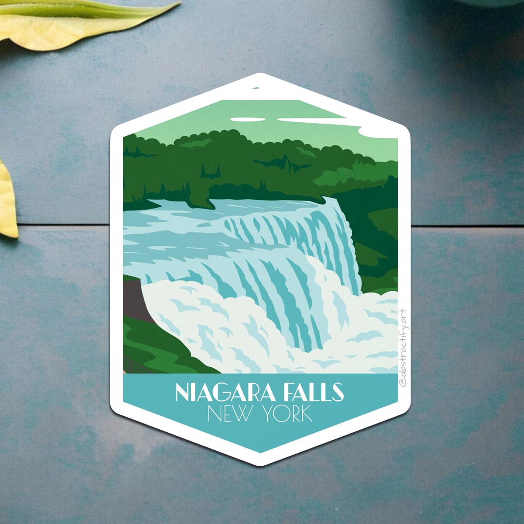 Niagara Falls Sticker: New York Travel Souvenir Design - Etsy