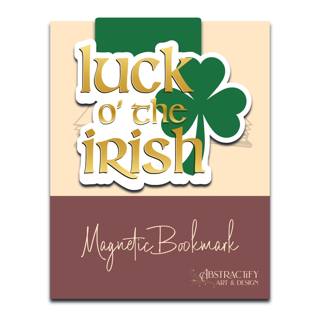Luck O’ the Irish Bookmark: St. Patrick’s Day Clover Reading Accessory ...