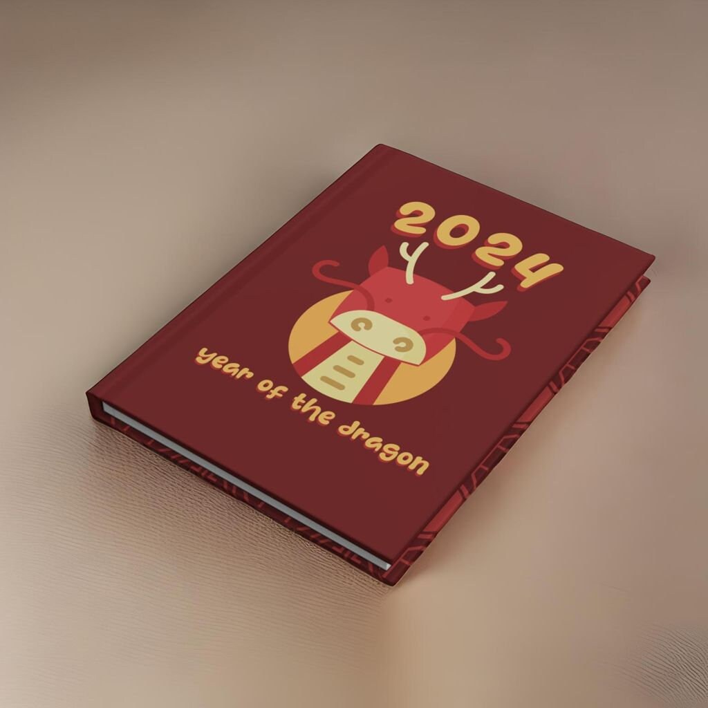 Year of the Dragon: 2024 Chinese New Year Hardcover Notebook - Etsy