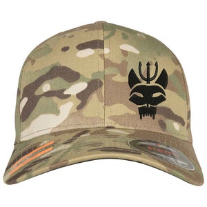 US NAVY SEAL Team 6 Six Cap Hat Multicam Flexfit Yupoong Cap, Logo ...