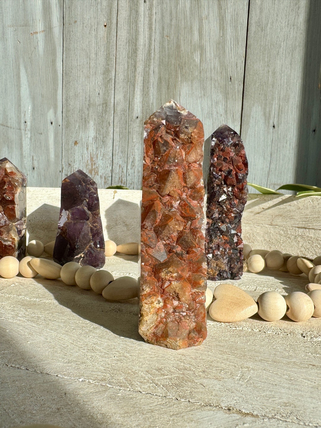 Alien Amethyst Tower - Hematite Included Amethyst - Psychic Crystal ...