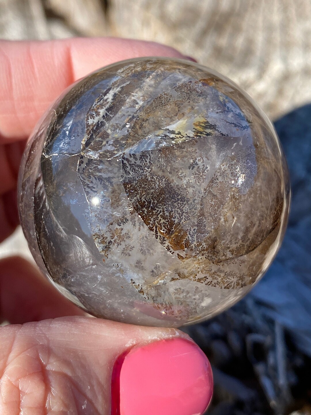 RARE DENDRITIC QUARTZ Sphere - Witchy Things - Rare Crystals - Wealth ...