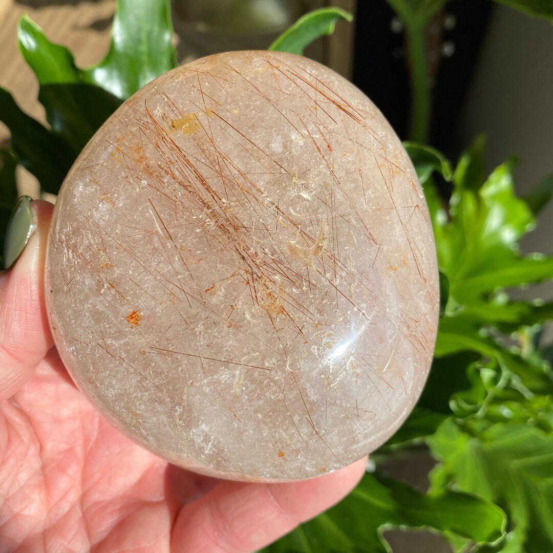 Copper Rutile in Quartz Lens - Copper Rutilated Quartz - High Vibration ...