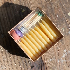 30 Minute Candles (20) - Self Care - Beeswax Candles - Ritual Candles ...
