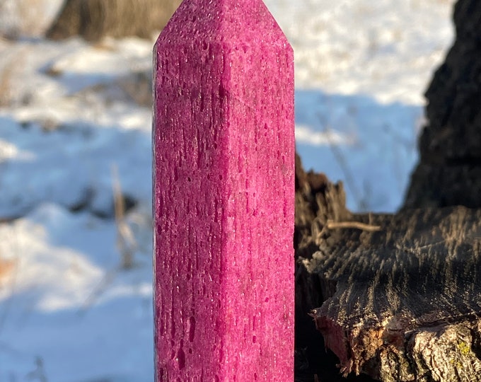 Energy Lifting Honeycomb Ruby Crystal Tower - Etsy