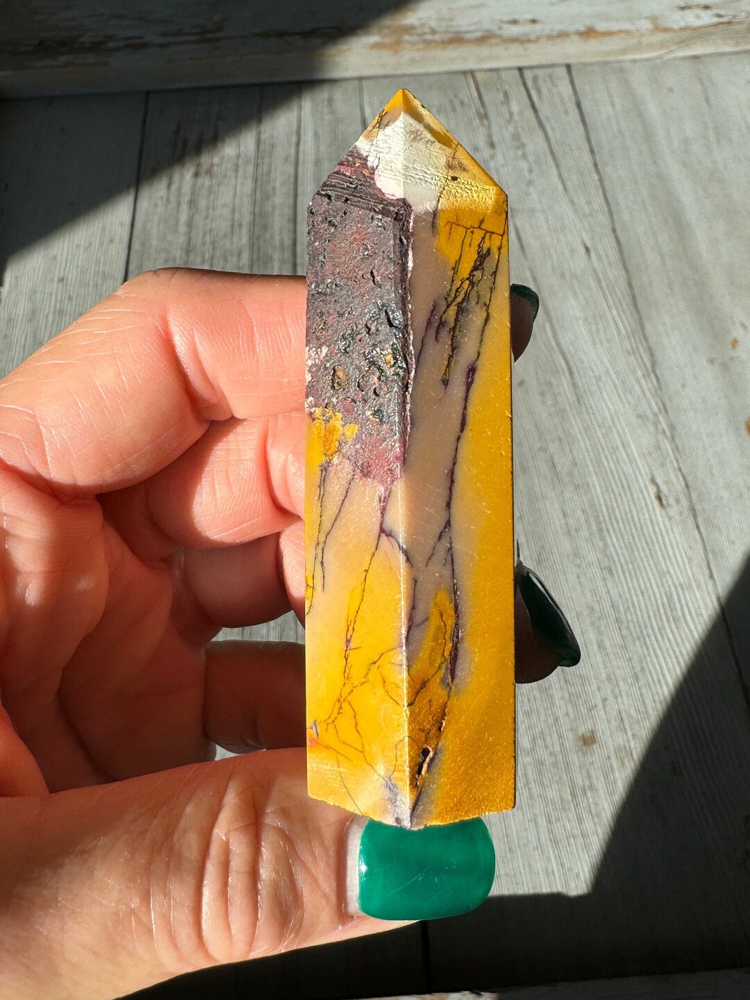 MOOKAITE Tower - Mookaite Jasper Point - Stress Stone - Root Chakra ...