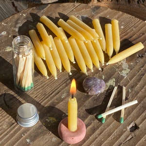 30 Minute Candles (20) - Self Care - Beeswax Candles - Ritual Candles ...