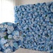 Beautiful Design 40x60cm Artificial Blue Series Flower Wall Backdrop ...
