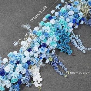 Royal Blue Tiffany Blue Baby Blue Rose Orchid Wisteria Babybreath 5D ...