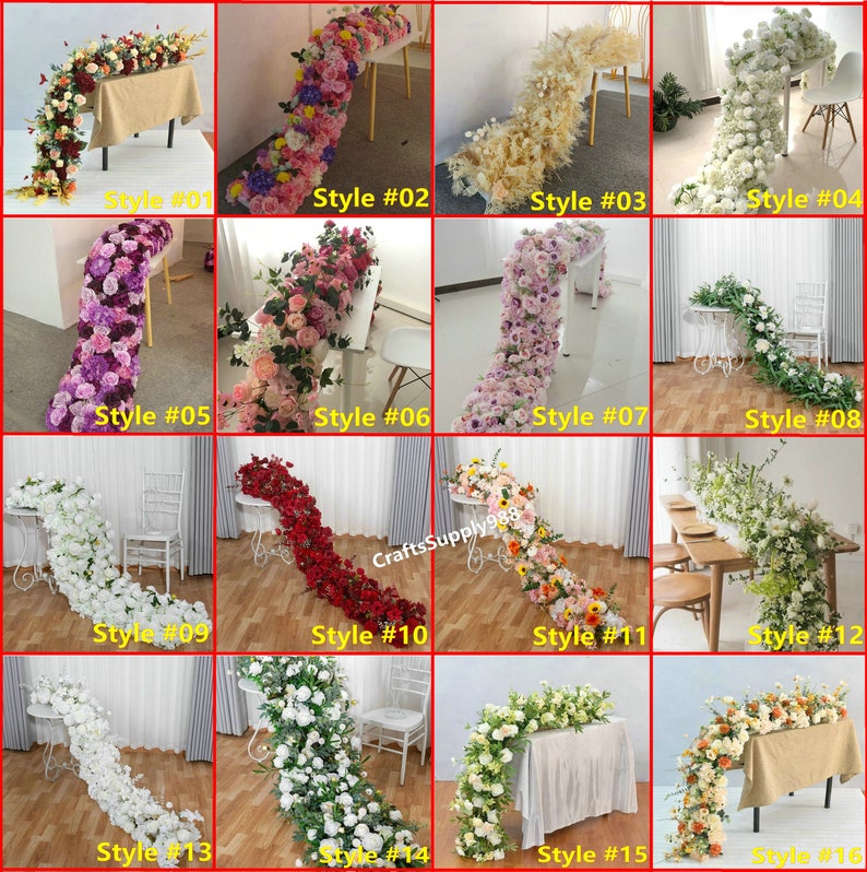 Extremely Realistic Luxury Artificial Flower Row,austin Cabbage Roses ...