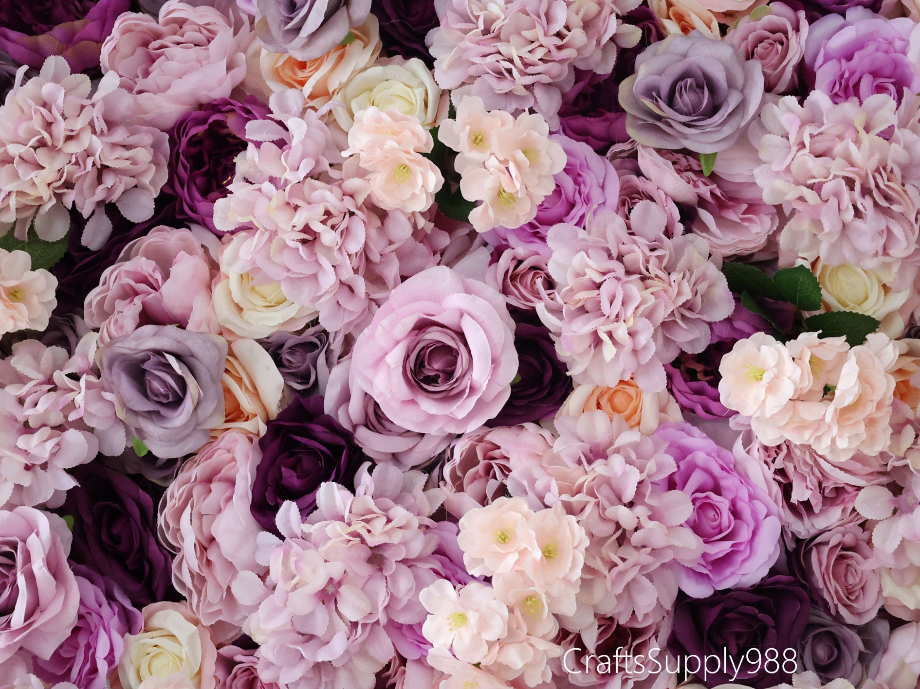 Purple Rose Artificial Flower Wall Backdrop,wedding Party Home Shop ...