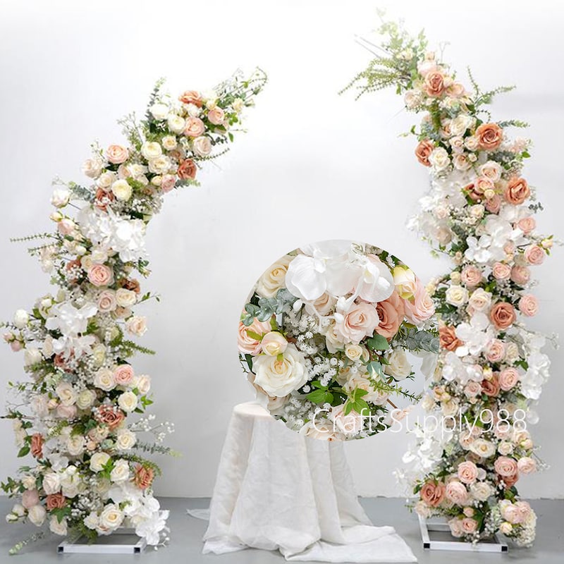 Wedding Ceremony Floral Pillars - Etsy