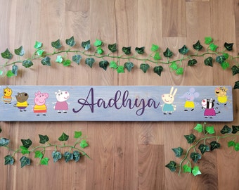 Peppa Pig Wall Sign - Etsy