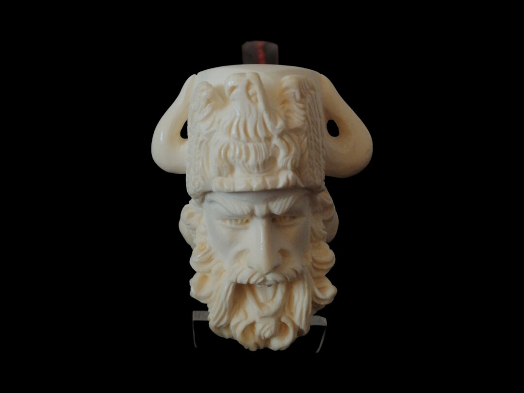 Viking Meerschaum Pipe, Viking Pipe, Horns Pipe, Custom Made Pipe ...