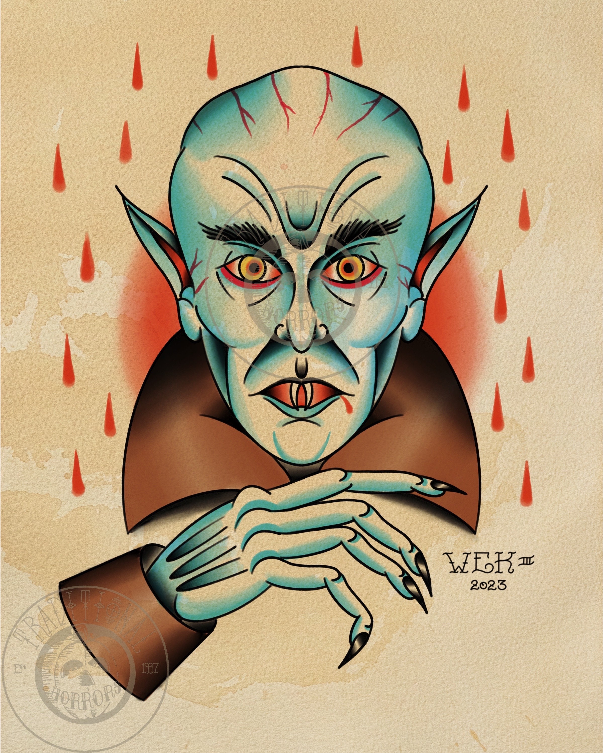 Nosferatu Shadow Tattoo