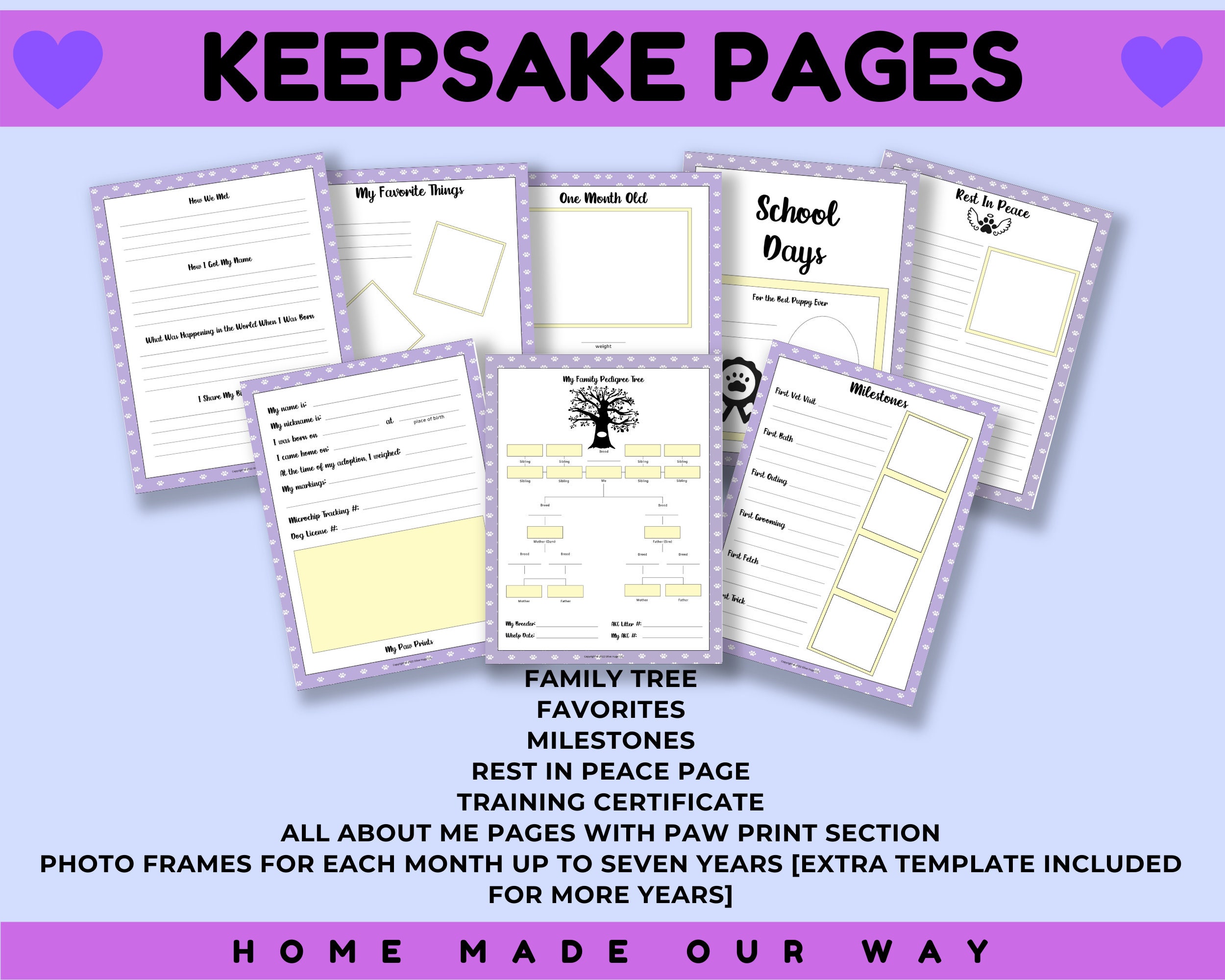 Call It Puppy Love Pet Planner & Keepsake Bundle • A Memory Book for ...