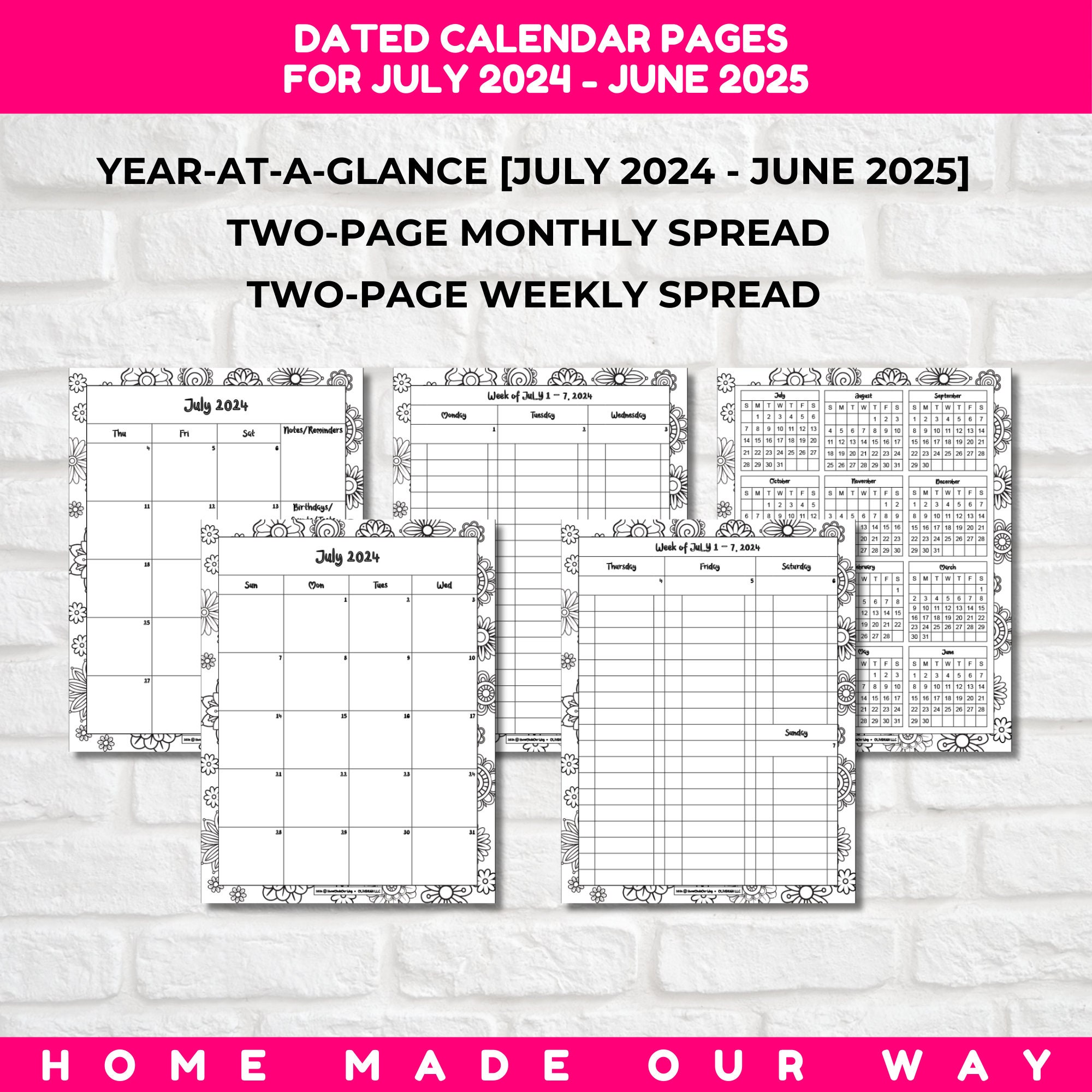 2024-2025 Academic Student Planner Printable PDF for Middle and High ...