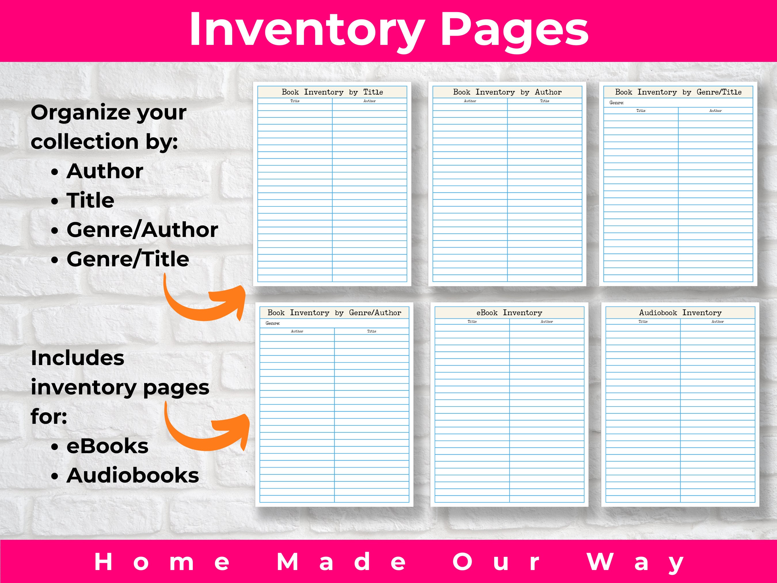 My Book Collection Tracker and Organizer Book Lovers Gift - Etsy