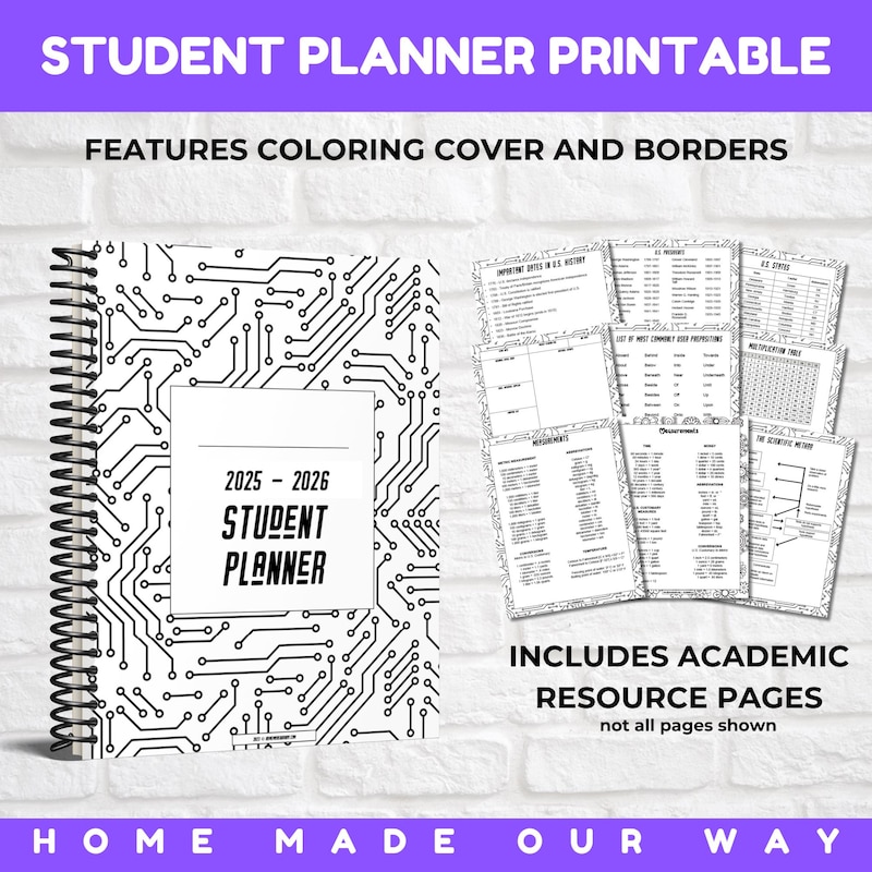 Student Planner 2025 2026 Middle School - Etsy
