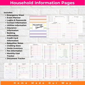 Home Management Binder Printable • A Household Planner for Your Home ...
