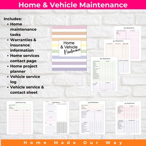 Home Management Binder Printable • A Household Planner for Your Home ...