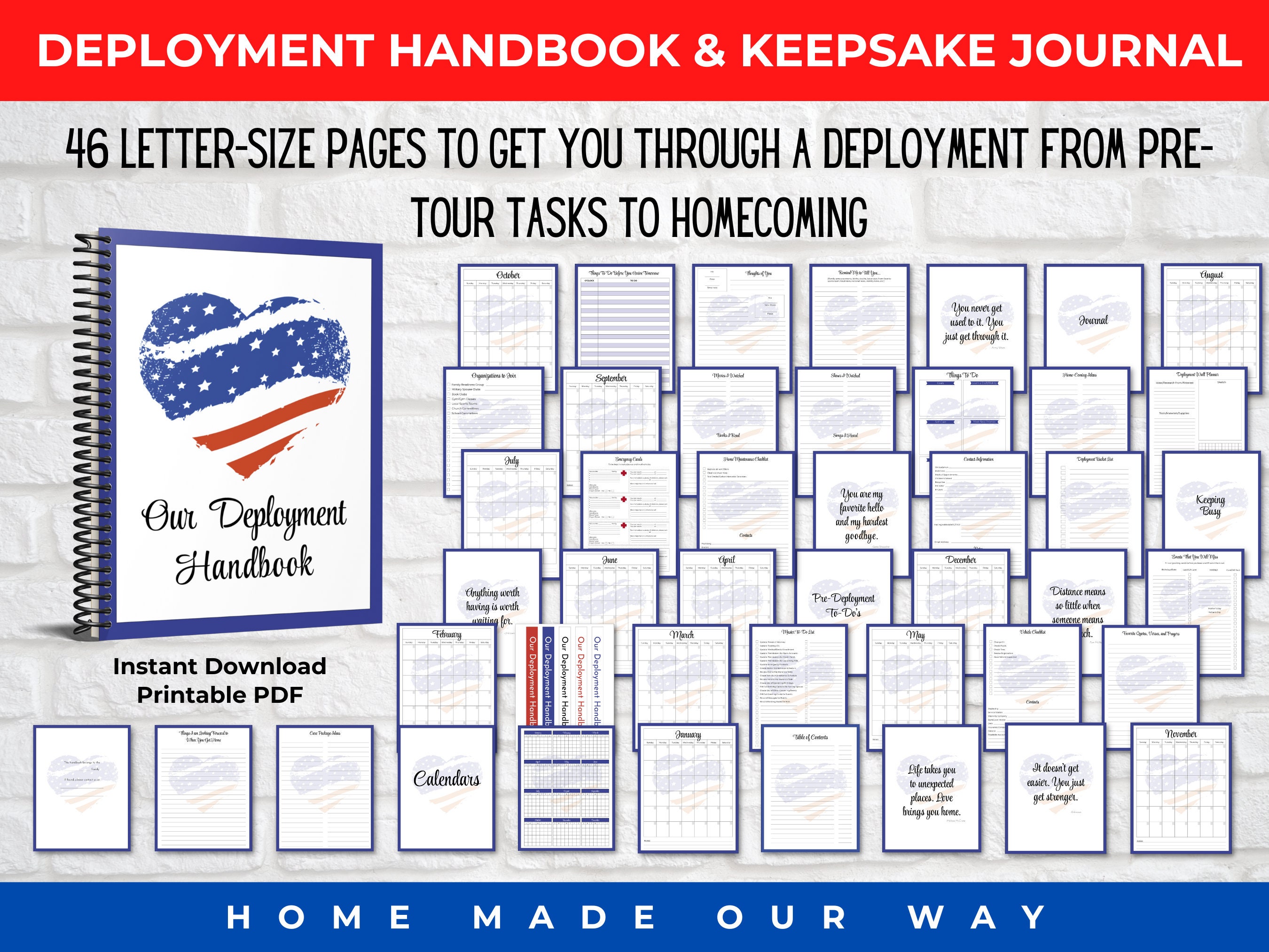 Military Deployment Handbook Guide Journal Keepsake - Etsy
