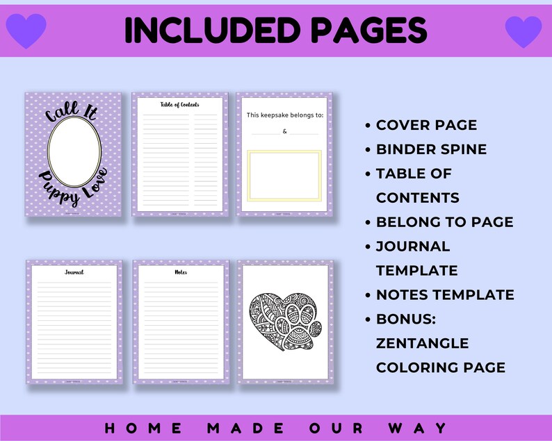 Call It Puppy Love Pet Planner & Keepsake Bundle • A Memory Book for ...