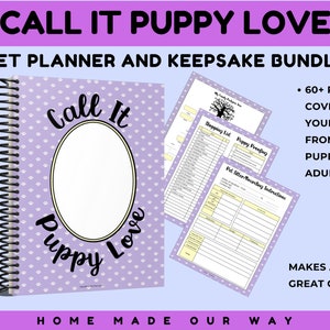 Call It Puppy Love Pet Planner & Keepsake Bundle • A Memory Book for ...