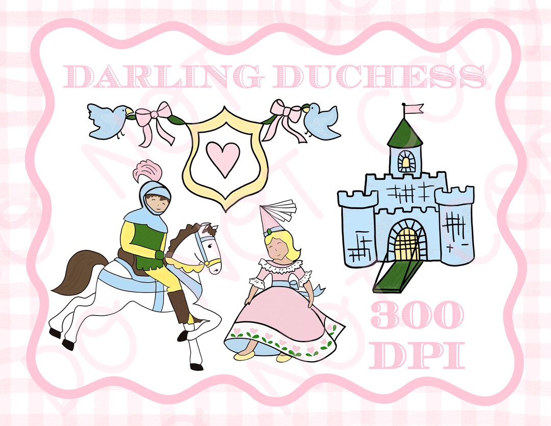Watercolor DARLING DUCHESS - Inspired Clipart - Etsy