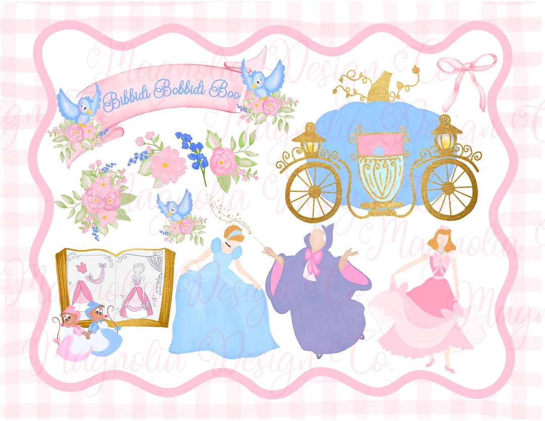 BIBBIDI BOBBIDI BOO - Digital Illustration Package - Etsy