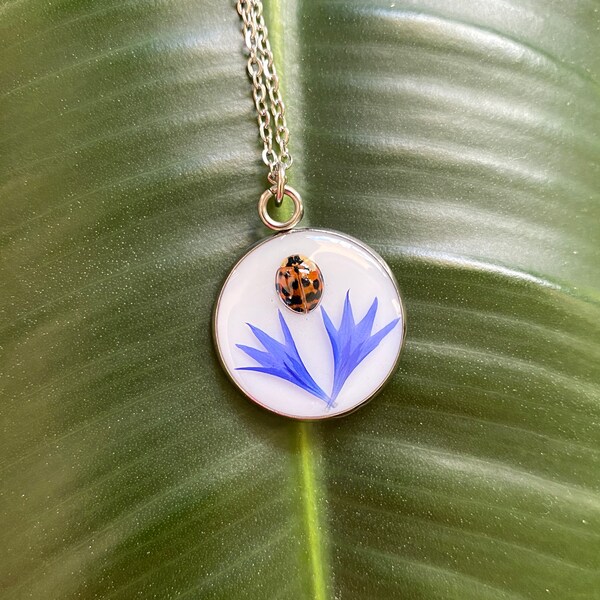 Real Flower Necklace - Etsy