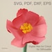 Cosmos Flower Template for Cricut, Svg, Pdf, Esp, Dxf, Instructions ...