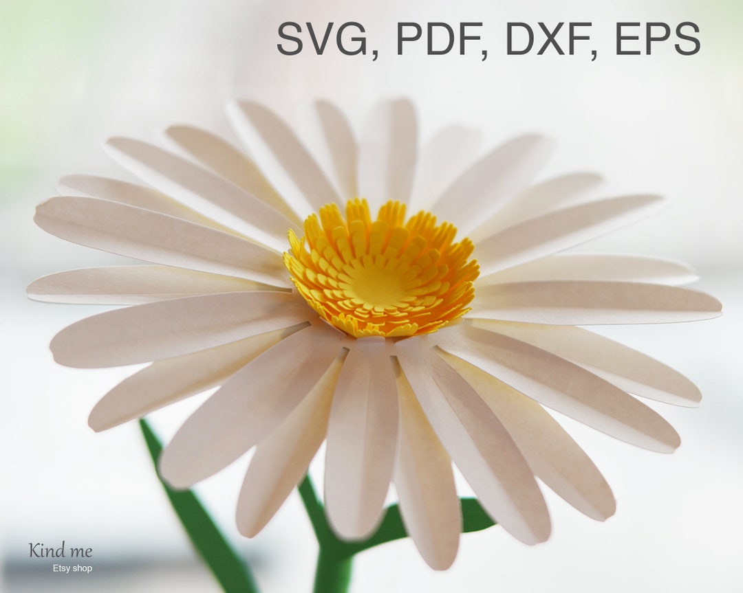 Daisy Flower Template for Cricut Svg Pdf Esp Dxf - Etsy UK