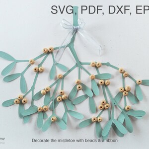 Mistletoe SVG for Digital Download to Cut on Cricut as Christmas ...