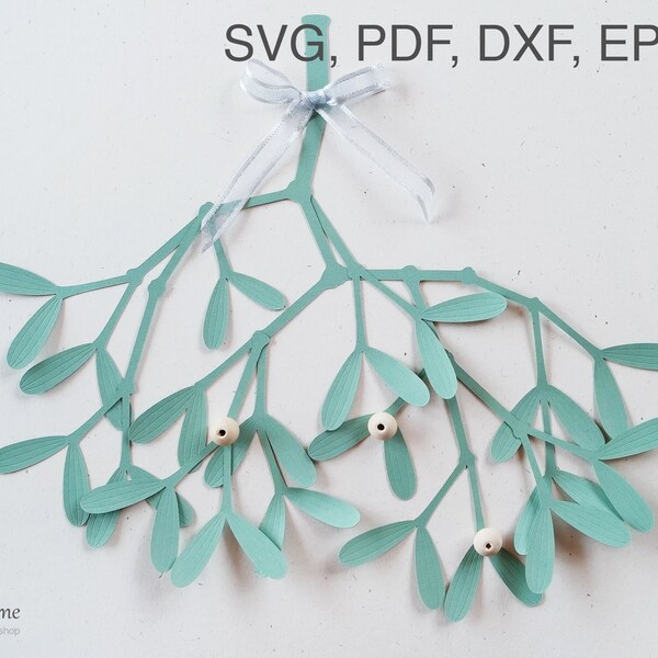 Mistletoe Svg - Etsy