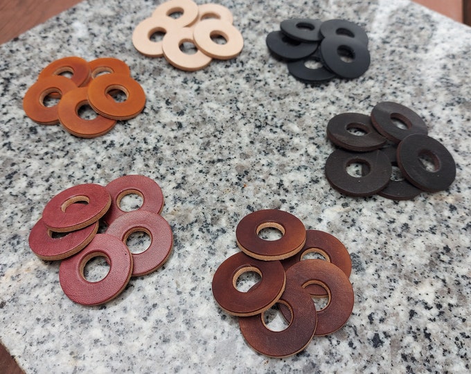 Durable Handmade Leather Washers - Ideal for Crafting - Etsy