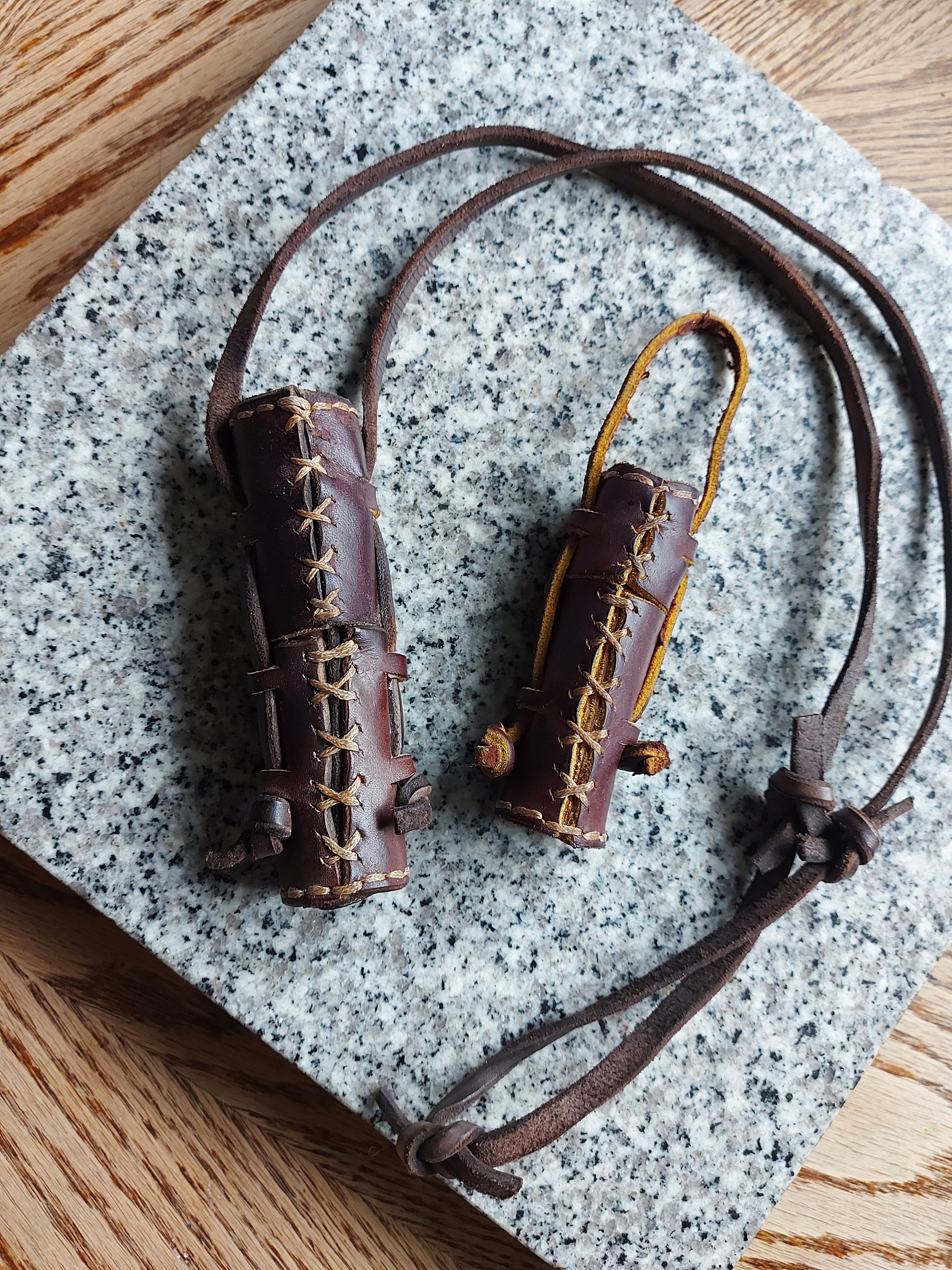 Rustic Sewing Needle Case Leather Cottagecore - Etsy