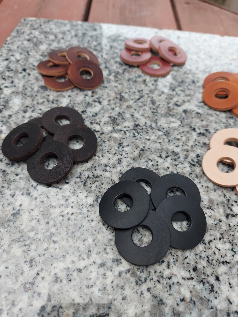 Handcrafted Oversized Leather Washers DIY Supplies - Etsy